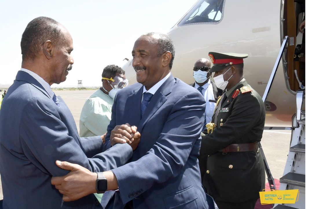 Sudan: Lt. Gen. Al-Burhan Arrives in Asmara for visit